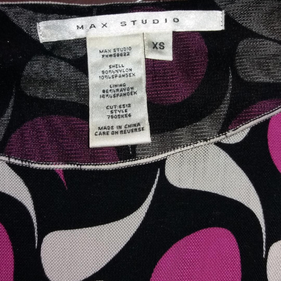 Max Studio | Dresses | Max Studio Patterned Empire Waist Sheer Dress ...